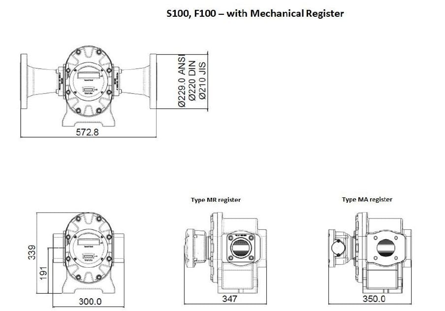 Flow Meter Macnaught M series Type F100-DNS3 Size 4 Inch | Distributor ...