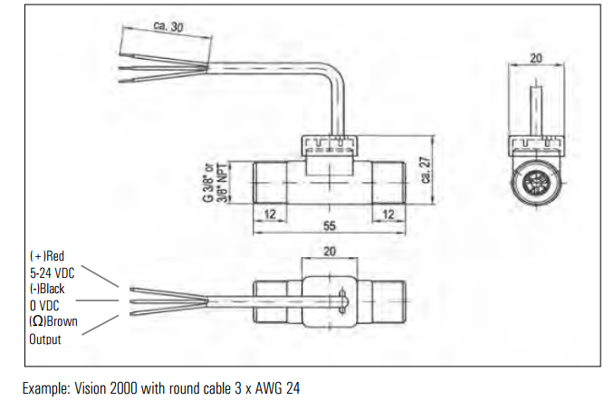 Vision Flow Turbine with display :: Vision 2008, DN8 | Vision 2000