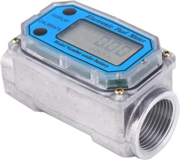 In-line Digital Fuel meter :: Battery powered :: Flow Rate, Total ...